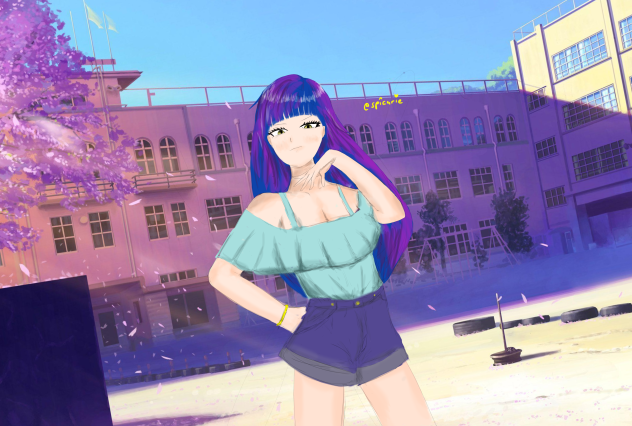 Tsundere School Girl - ibisPaint