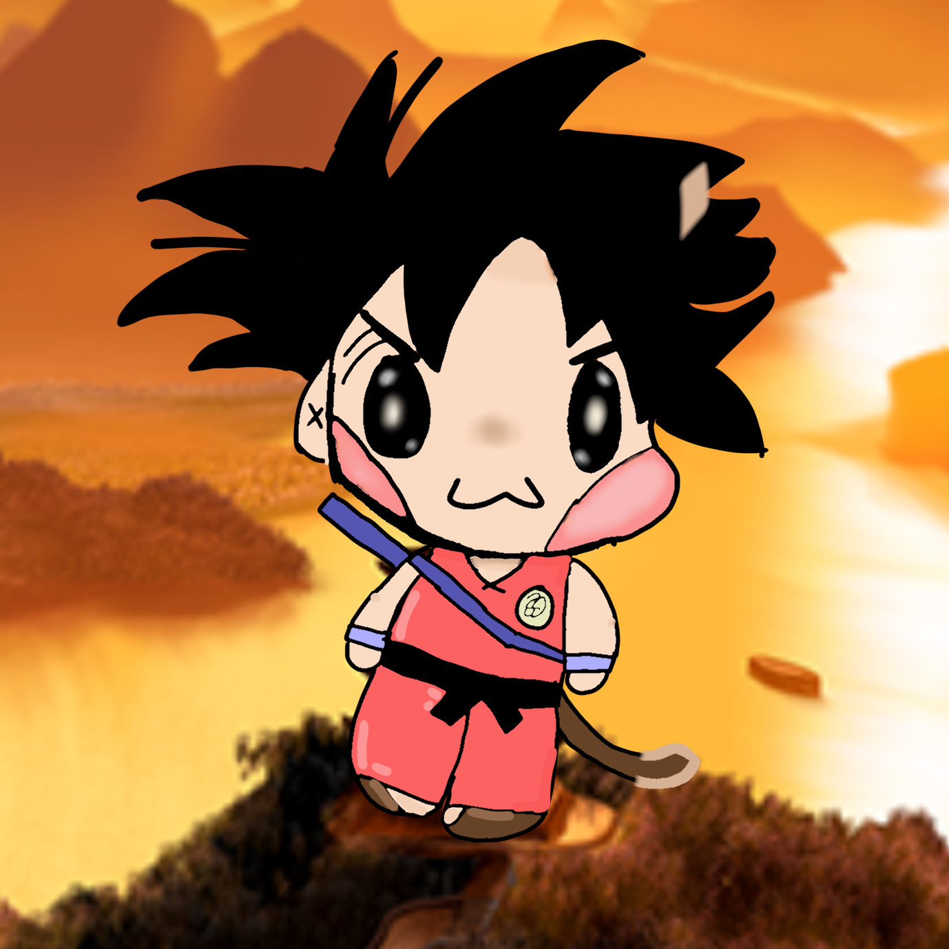 El goku chiquito - ibisPaint