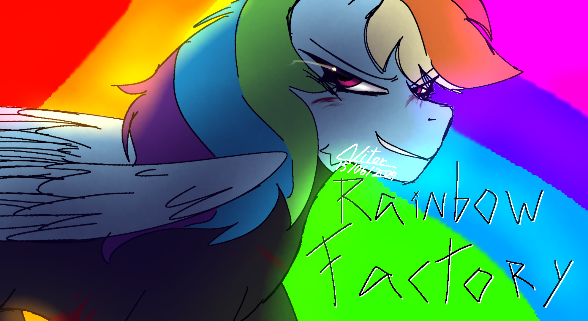 Mlp rainbow factory - ibisPaint