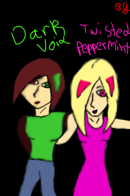 Dark Void and Twisted Peppermint - ibisPaint