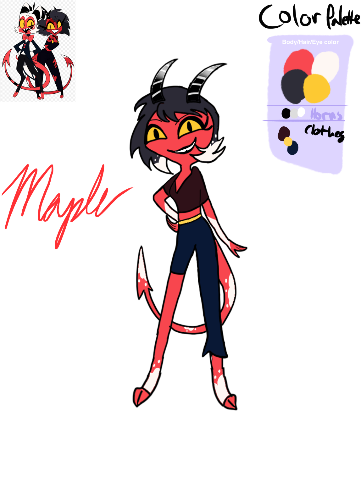 Maple daughter of Moxxie and Millie - ibisPaint