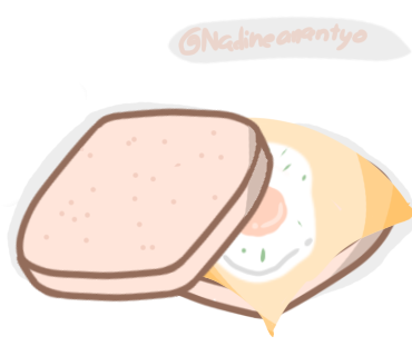Egg and cheese sandwich - ibisPaint