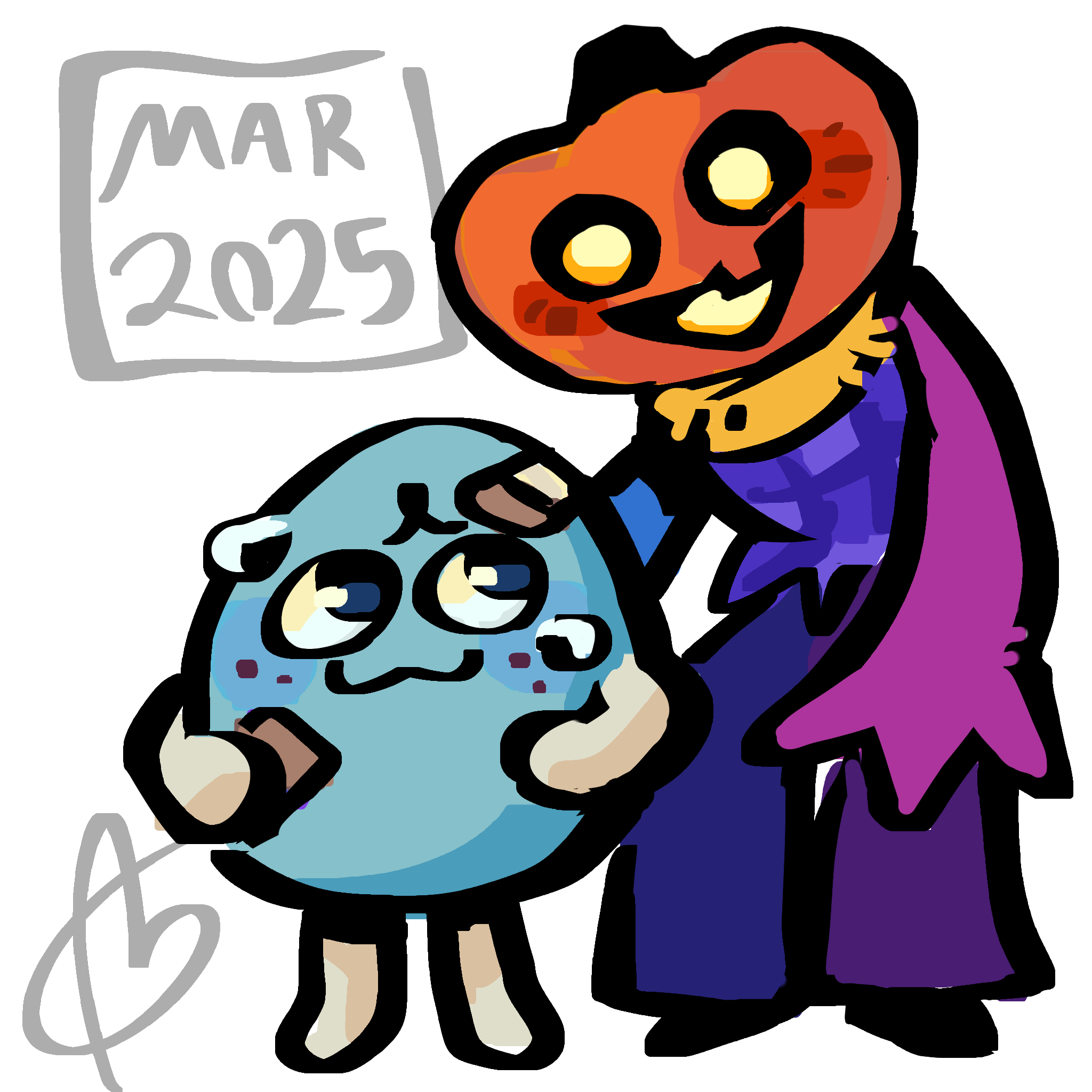 Carrey and Eggward - ibisPaint