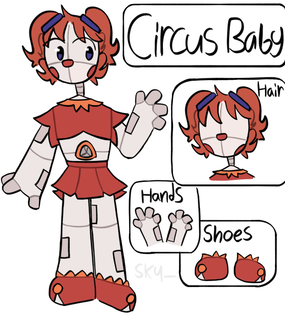 Circus Baby ref (my design) - ibisPaint