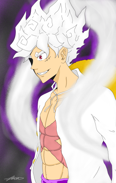 Luffy Gear 5 (Joy Boy) One Piece - ibisPaint