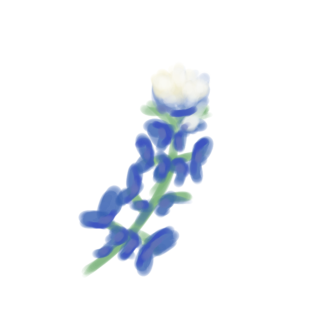 Blue flower - ibisPaint