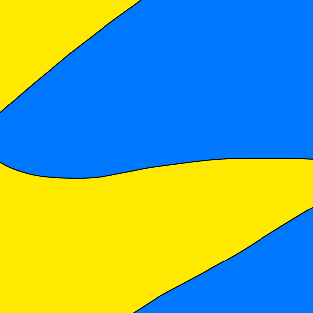 Yellow and Blue squiggle - ibisPaint