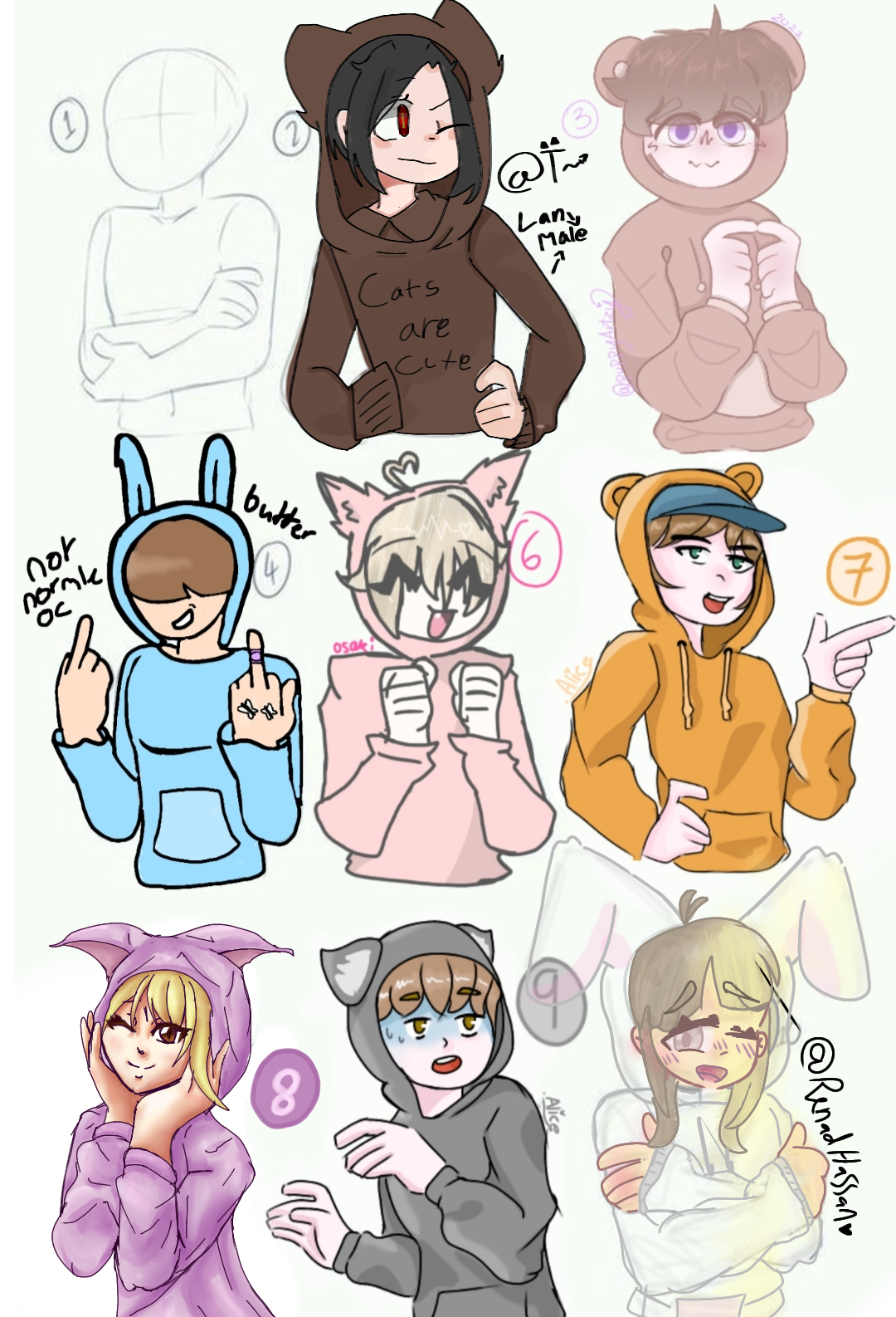 Animal..hoodie Collab....! - ibisPaint