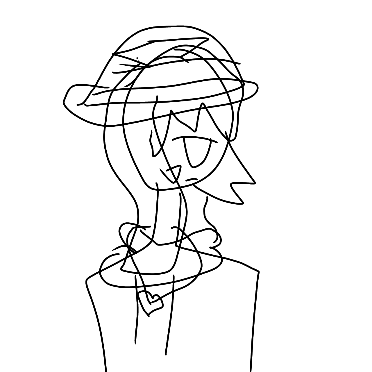 Drawing with opposite hand - ibisPaint