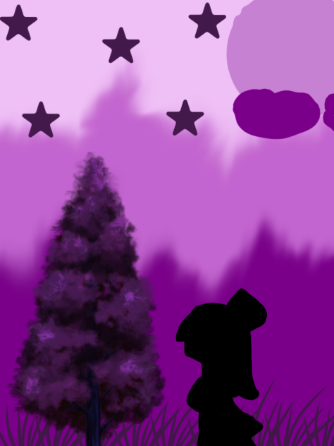 Purple and violet sky - ibisPaint