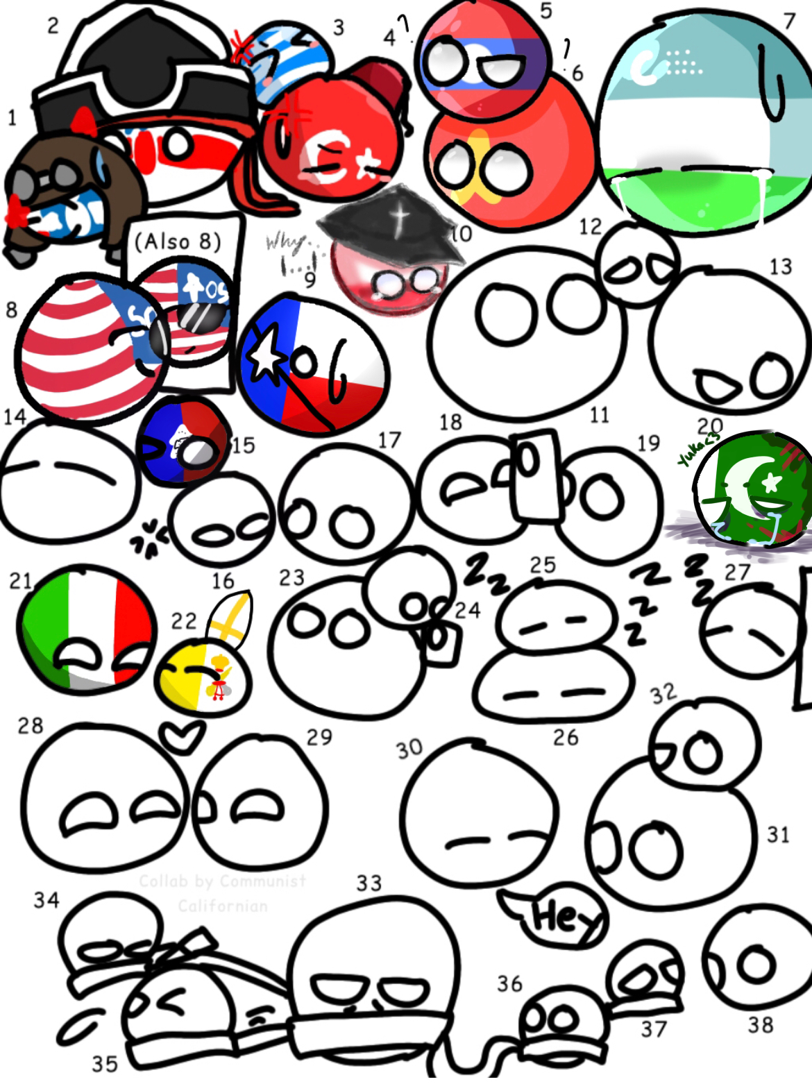 Countryball collab - ibisPaint