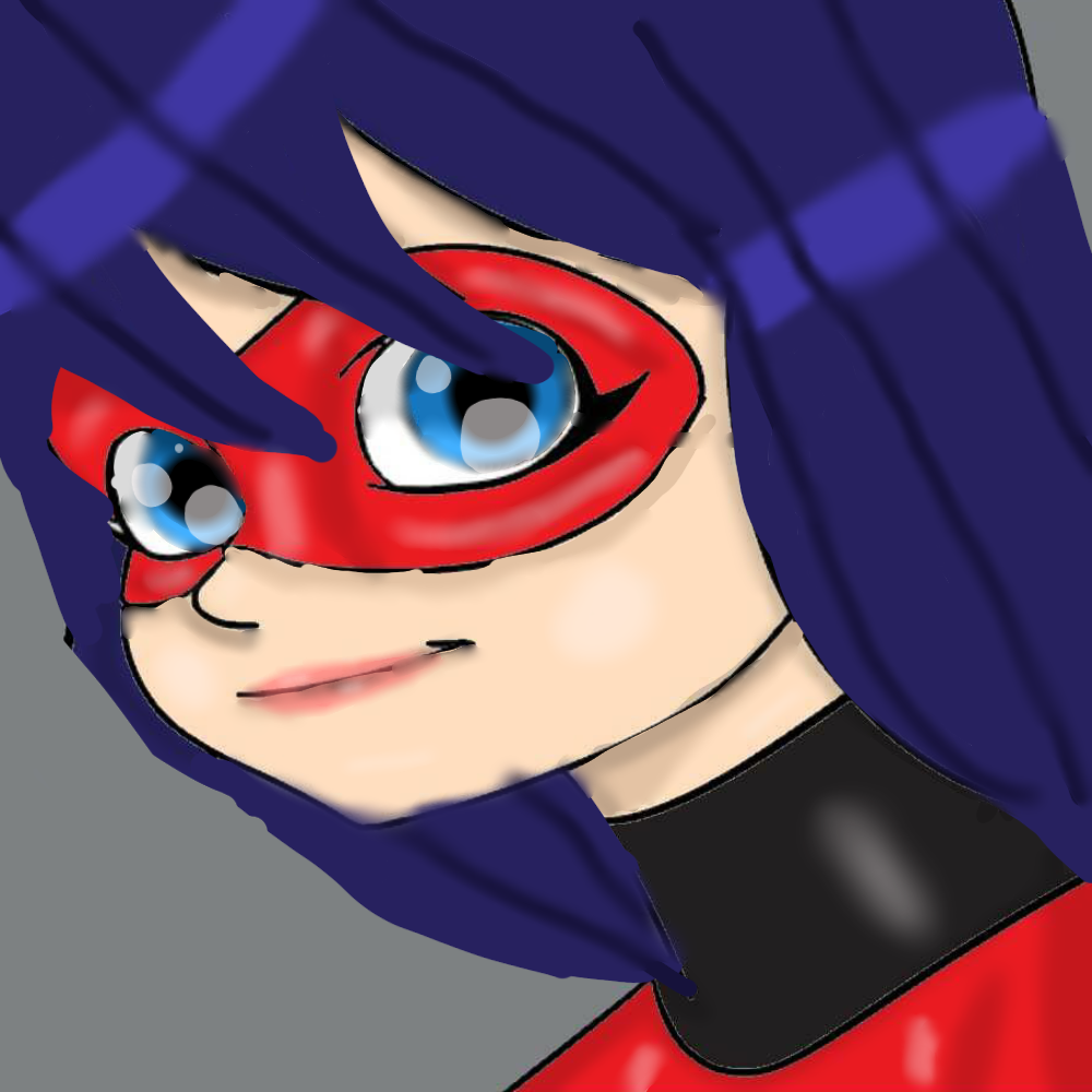 speed edit Ladybug with hair down - ibisPaint