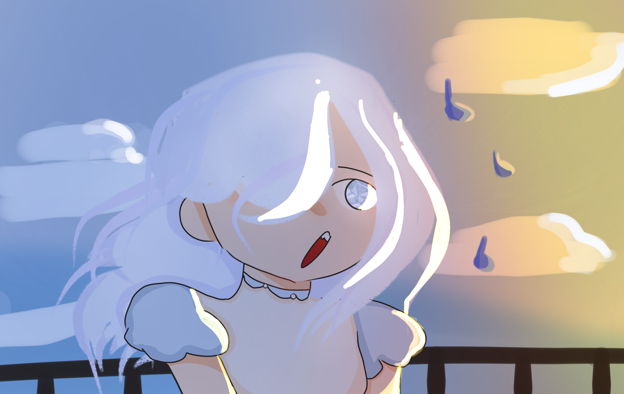 👩‍🦳Albino girl singing🦋 by Aiko witch yt - ibisPaint