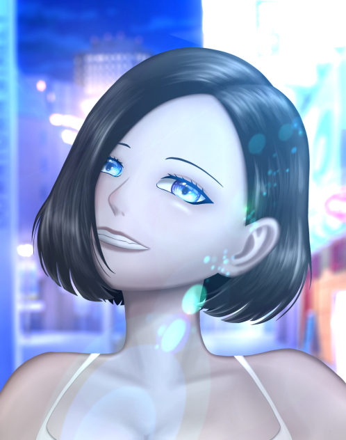 blue light - ibisPaint