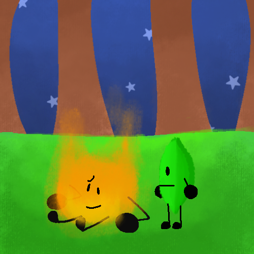 firey and leafy - ibisPaint