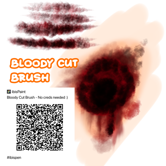Bloody Cut Brush (No credits Needed) - ibisPaint