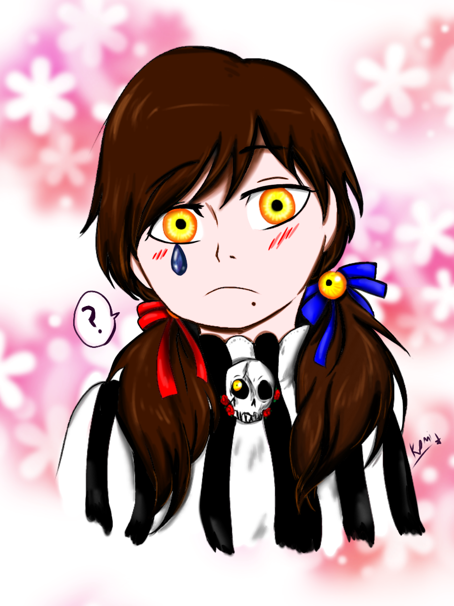 mi personaje con dos moños XD - ibisPaint