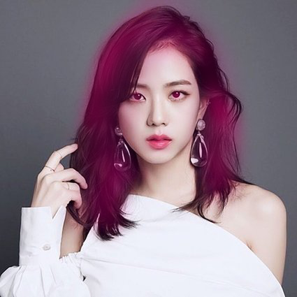 Jisoo blackpink colour hair style - ibisPaint