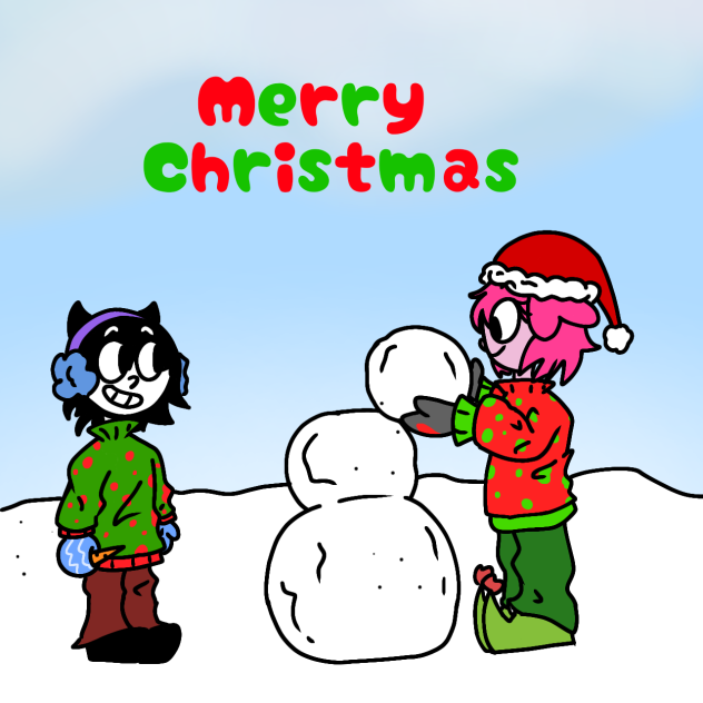 Christmas with Bendy and Spinel!! - ibisPaint