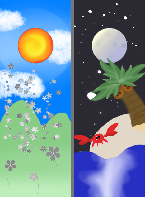 Sun and Moon - ibisPaint