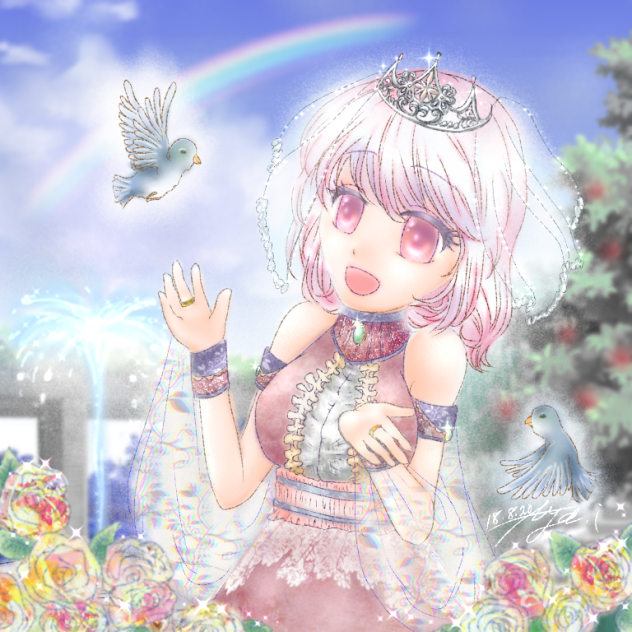 Floral princess - ibisPaint