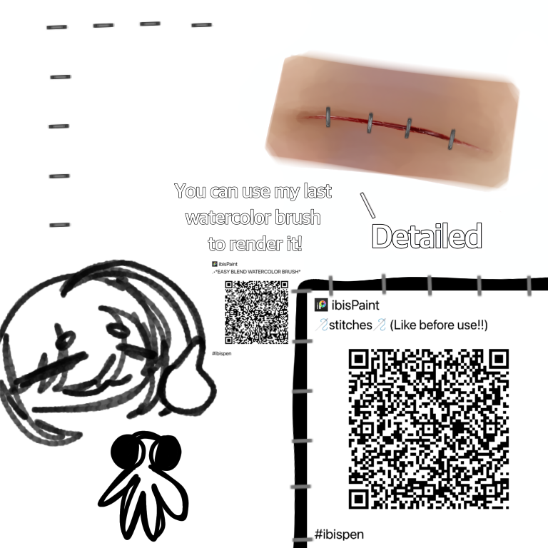 STITCHES STAPLES (LIKE BEOFRE USE!!) - ibisPaint