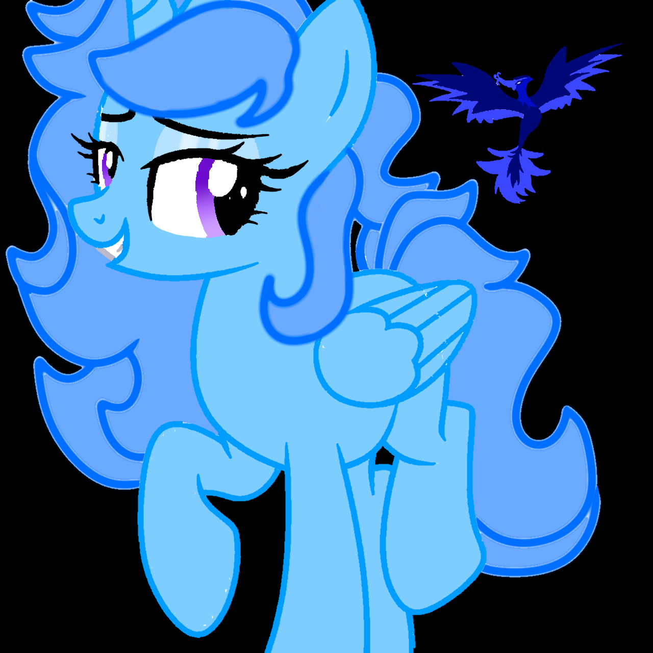 my OC Blue Phoenix - ibisPaint