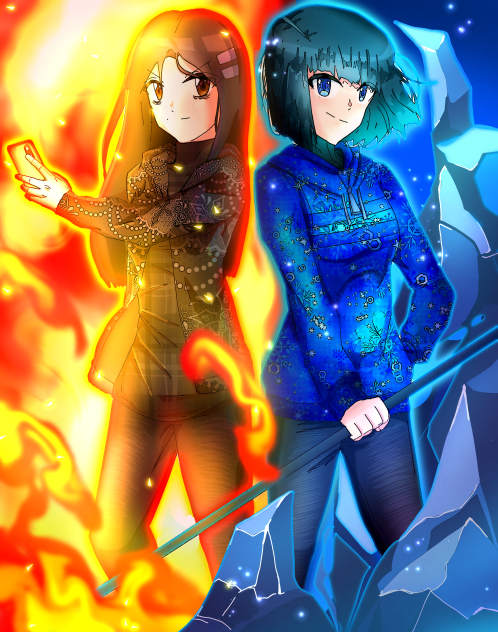 Fire and Ice - ibisPaint
