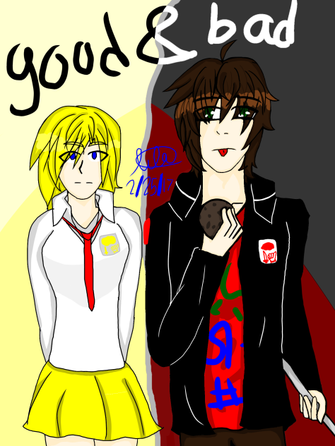 good girl X bad boy - ibisPaint