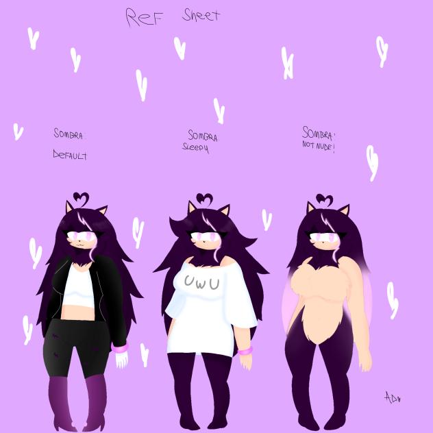 Sombra's Ref Sheet - ibisPaint