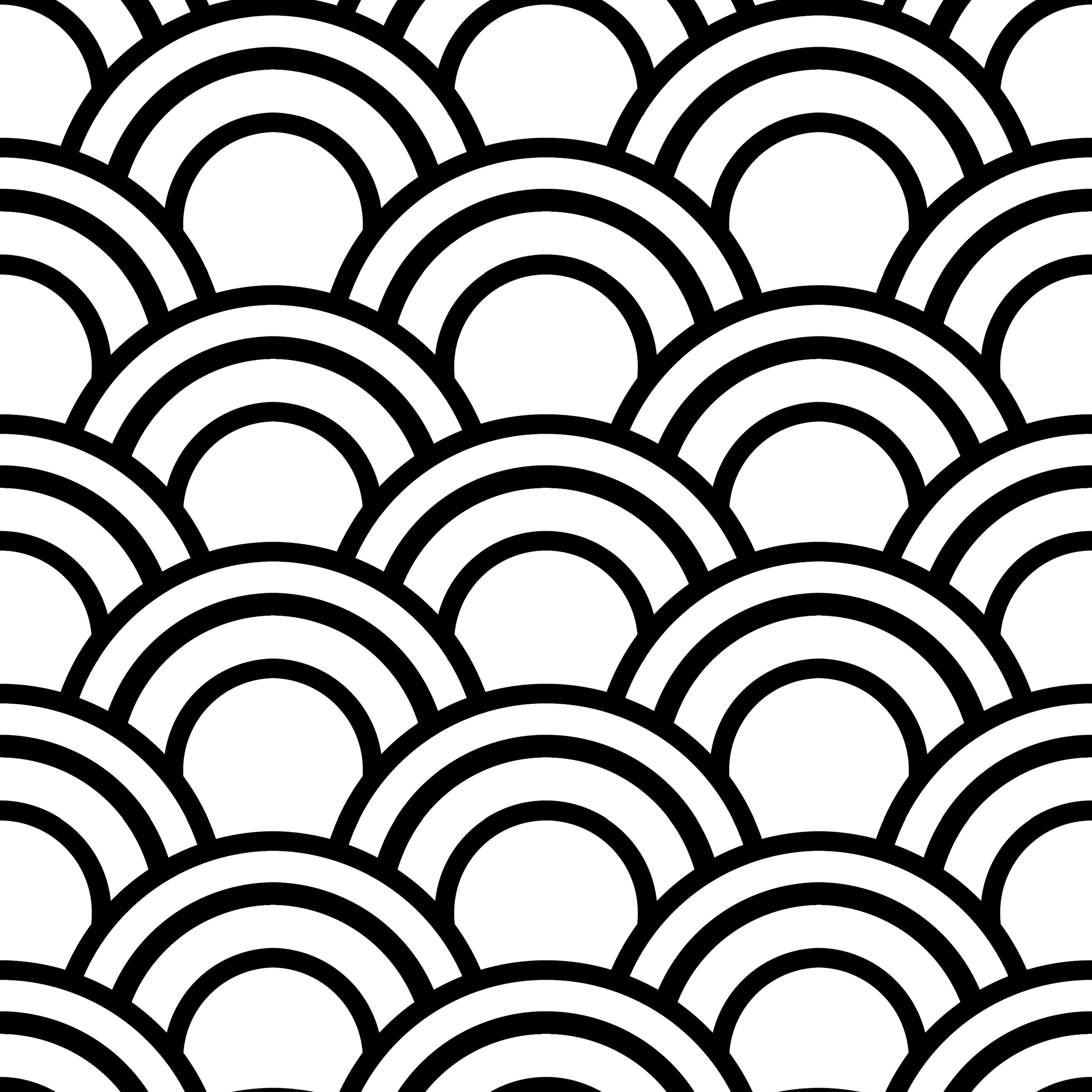 traditional pattern, black scales - ibisPaint