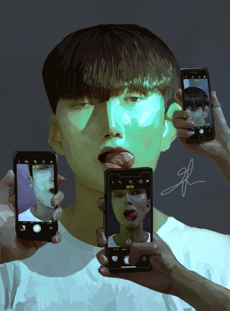 14. Pose 4 the camera - ibisPaint