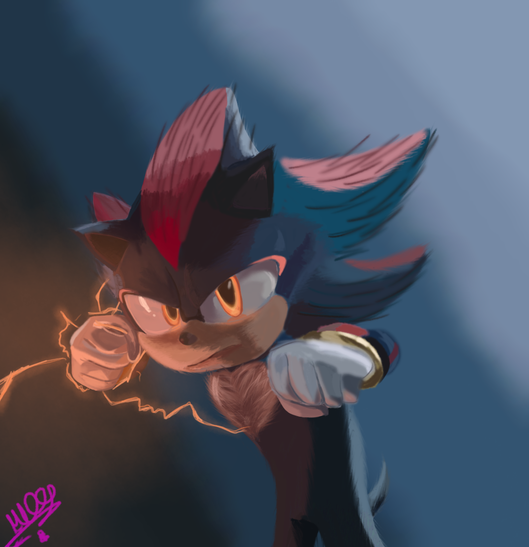 shadow the hedgehog - ibisPaint