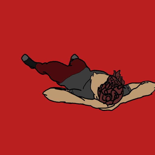 Man lying down - ibisPaint