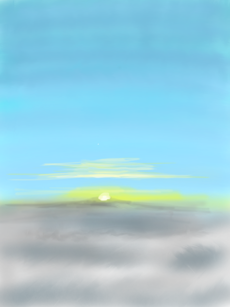 Vênus e o nascer do sol - ibisPaint