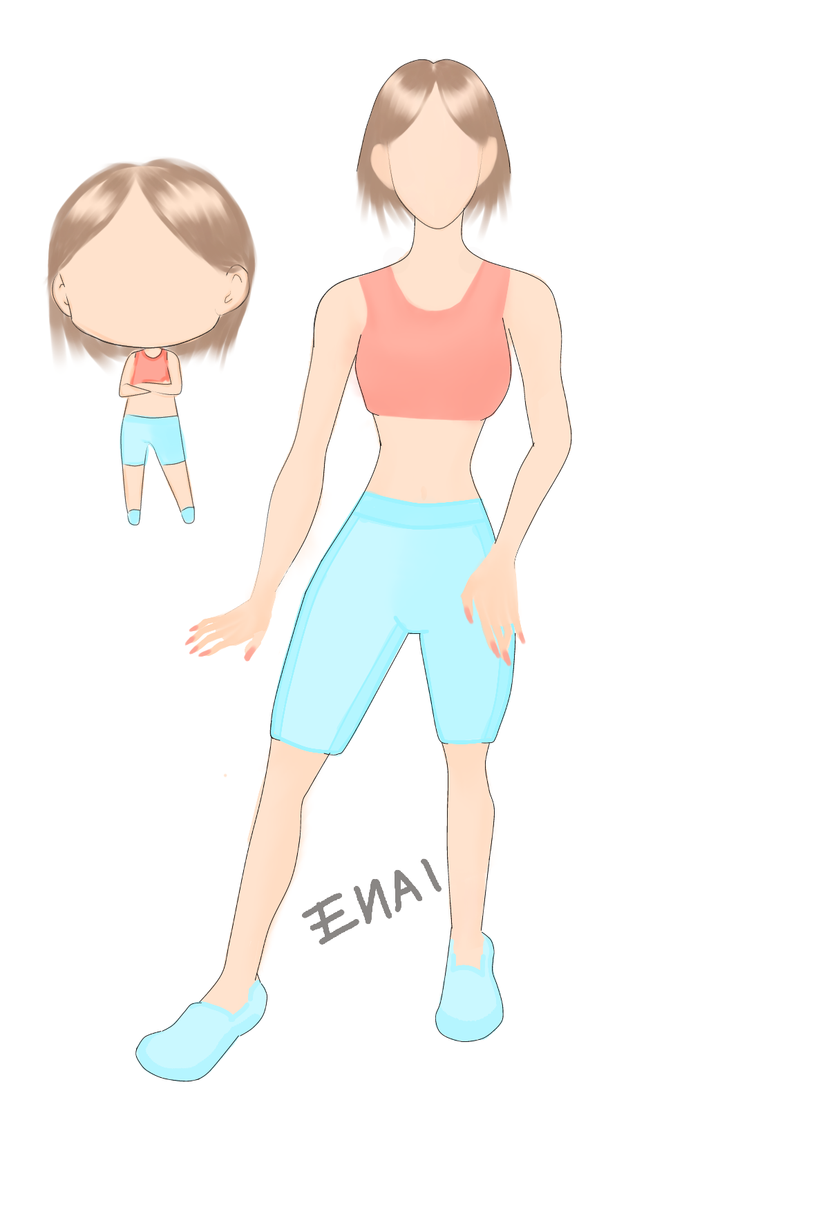 Práctica de anatomía y vestido 2.0 - ibisPaint