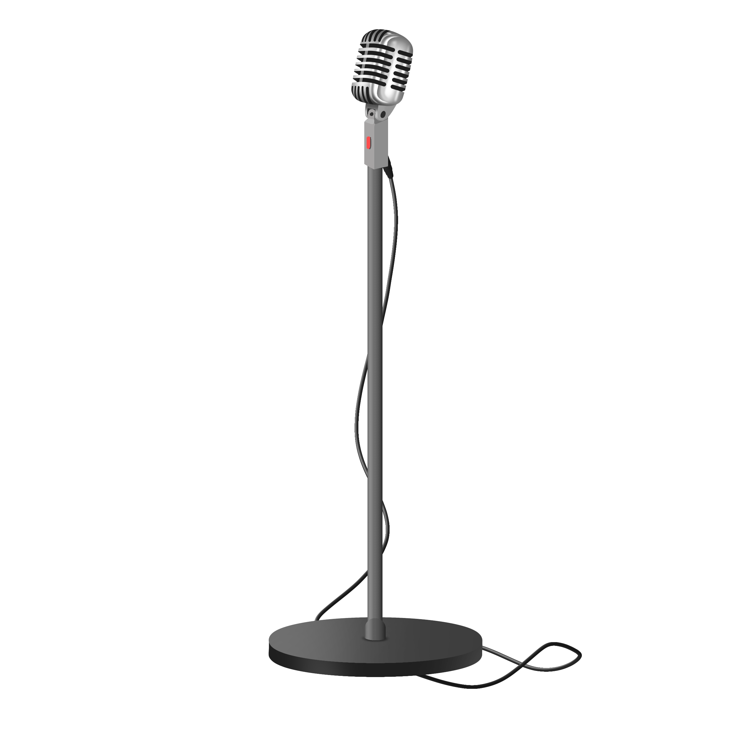 Microphone with stand - ibisPaint