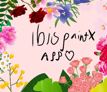 Ibispaint x app design with flowers - ibisPaint