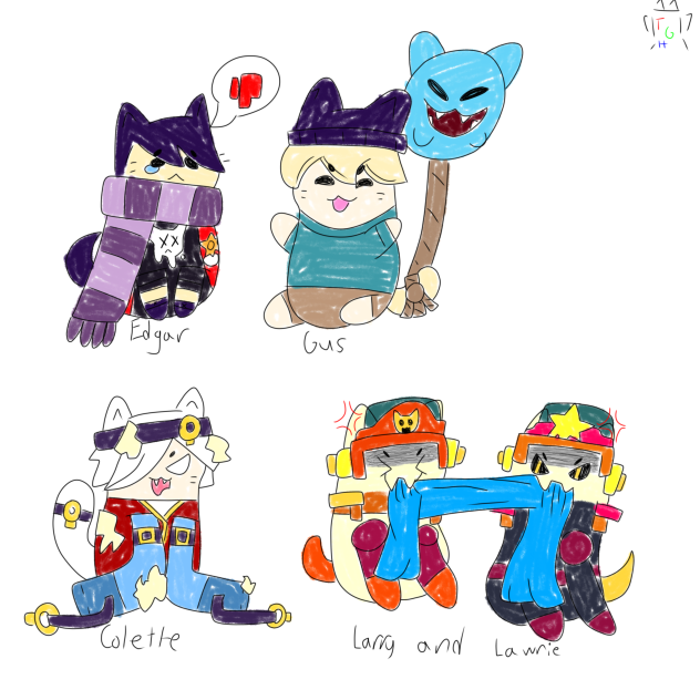 Brawl Stars Cats - ibisPaint