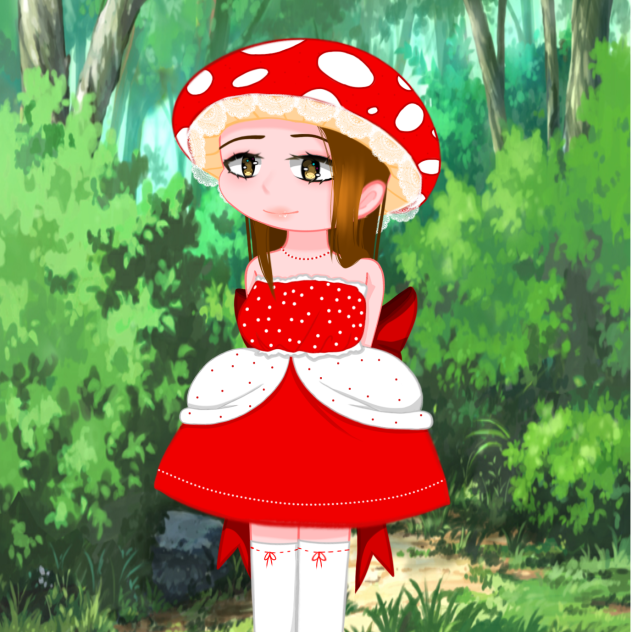 mushroom girl - ibisPaint