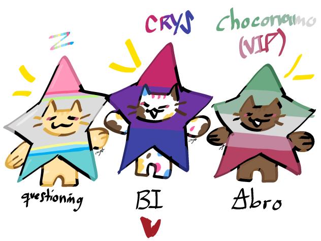 me and my friends as pride cats!! - ibisPaint