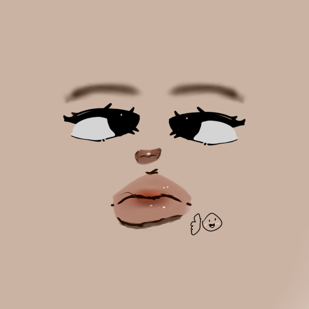 my first drawing face! - ibisPaint