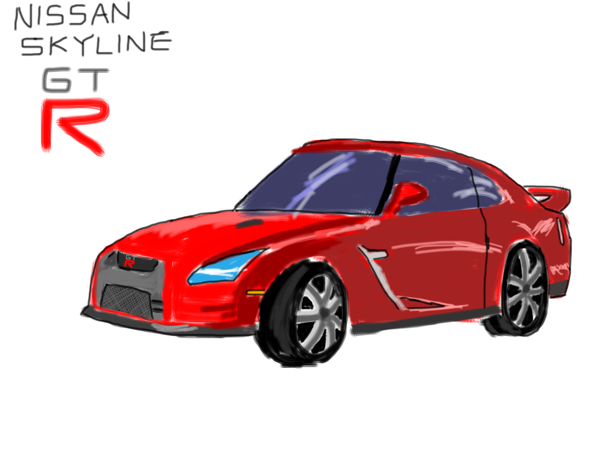 NISSAN SKYLINE GTR - ibisPaint