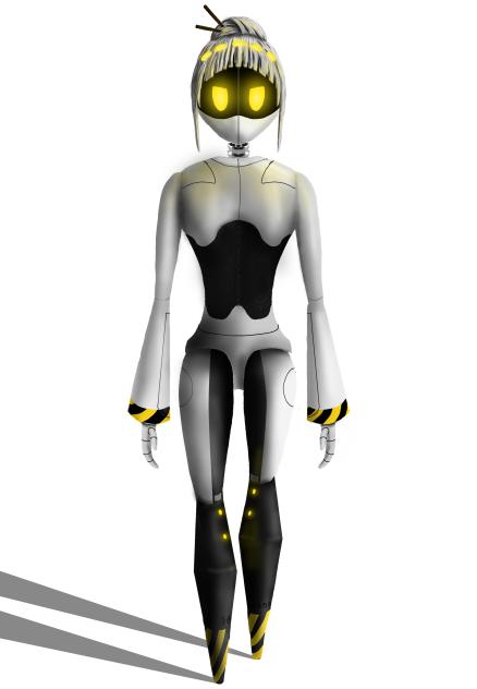 Murder drones OC designation C-3 AKA C - ibisPaint