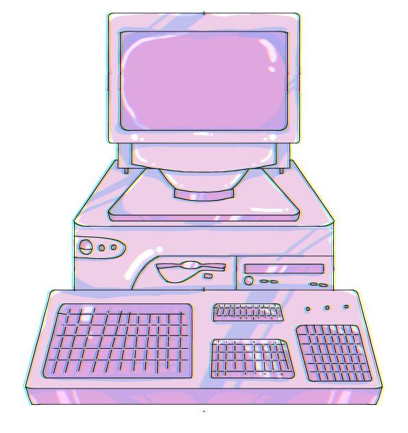 Computer stamp - ibisPaint