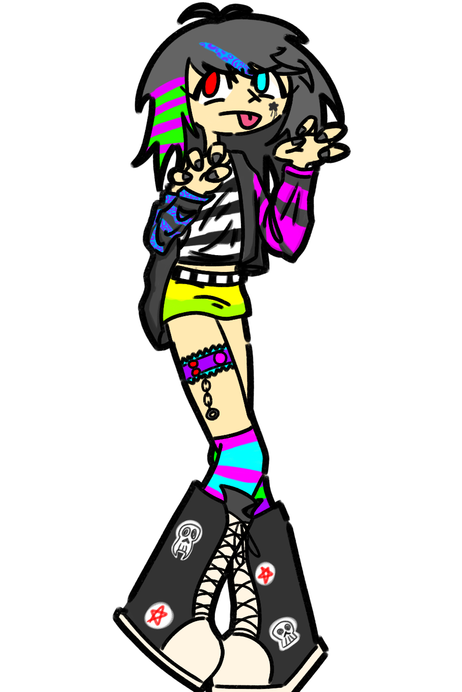 Scenecore+emo (color contest submission) - ibisPaint