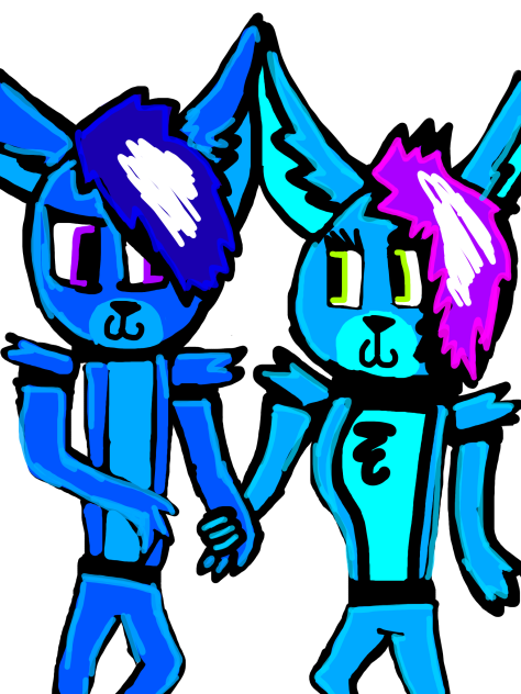 two wolves (drawing) - ibisPaint