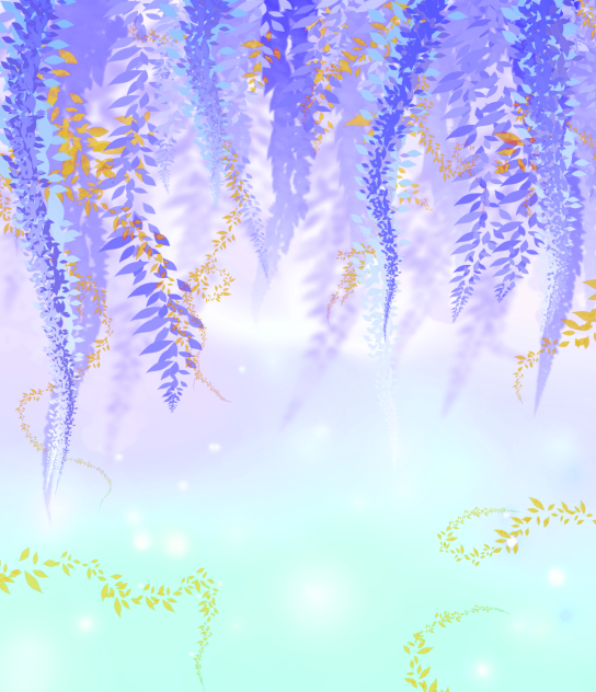 Blue flower garland - ibisPaint