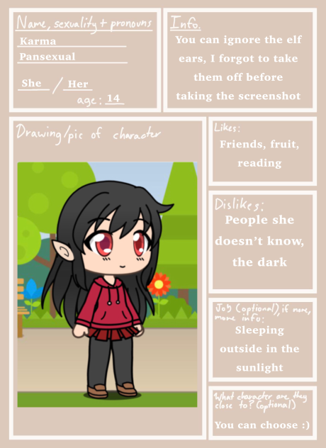 Oc sheet for Blooming Stars - ibisPaint