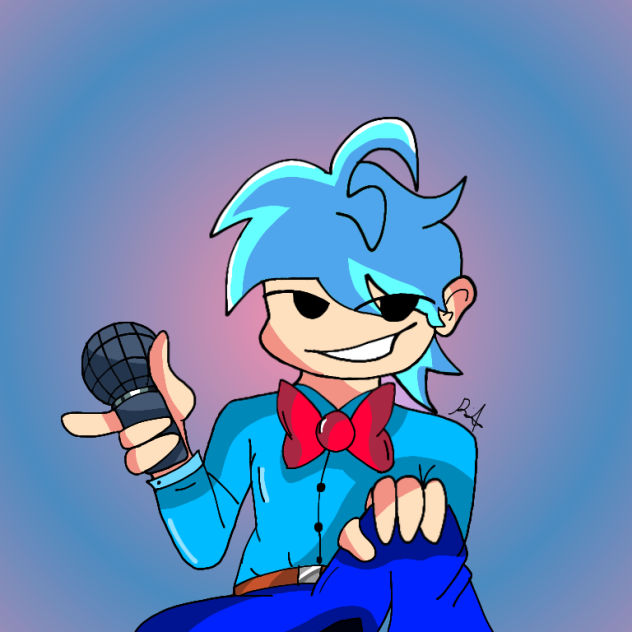 FNF BF with suit - ibisPaint